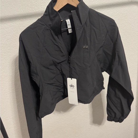 ALO Yoga | Jackets & Coats | Alo Yoga Womens Charcoal Bomber Jacket ...